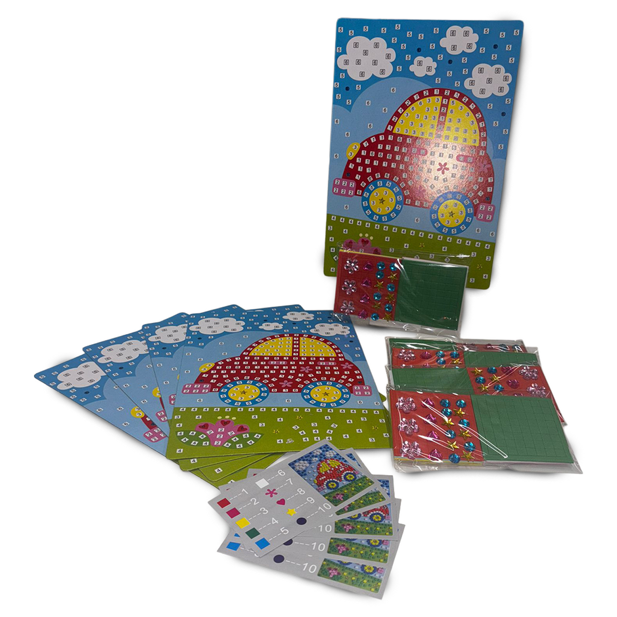 Mosaic Art Car Pack of 5 – Teddy Tastic